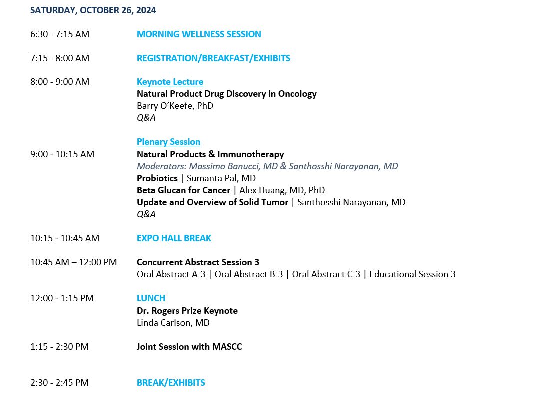 21st International Conference of the Society for Integrative Oncology ...